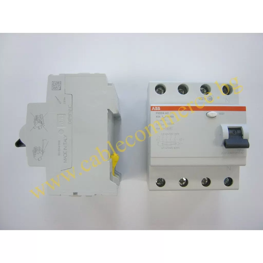 FH204, 4P, 30mA, AC, ДЕФЕКТНОТОКОВА ЗАЩИТА